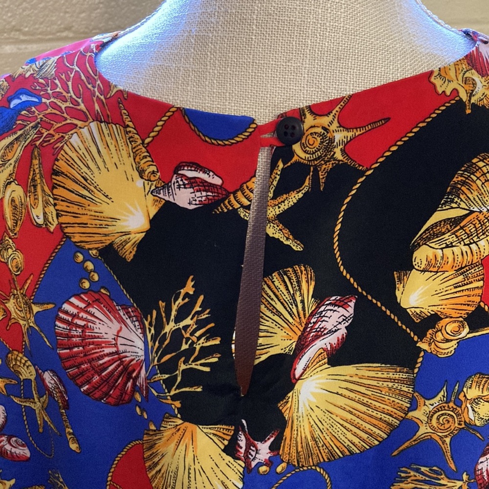 Vintage Erena By Irene Koenig Sea Shell Blouse - Gem